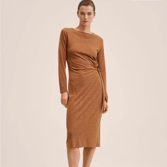 Mango | Dresses | Mango Bow Knitted Dress | Poshmark